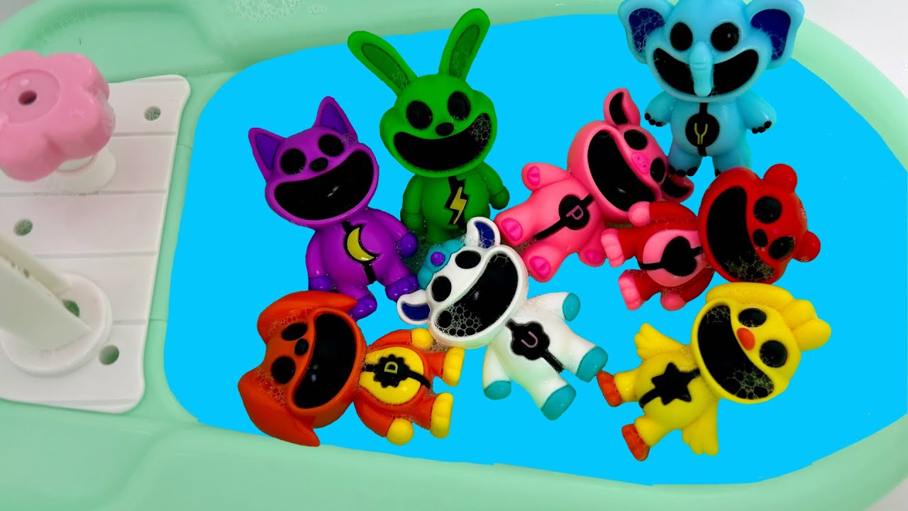 SMILING CRITTERS Bubble Bath 🛁 | Poppy Playtime Toys | The Amazing ...