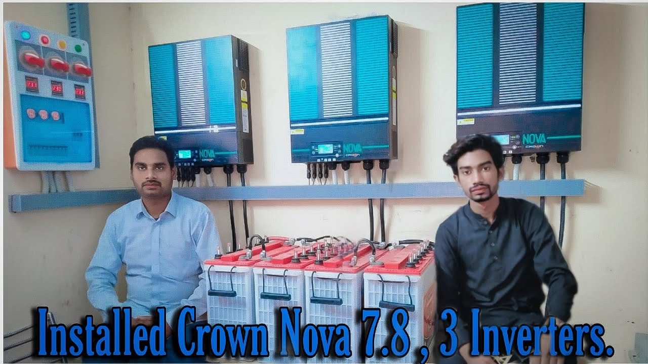 Crown Nova 7.8Kw three Inverters Installation. - YouTube