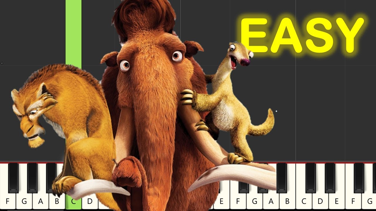 Ice Age Opening Travel Music Piano Tutorial - YouTube