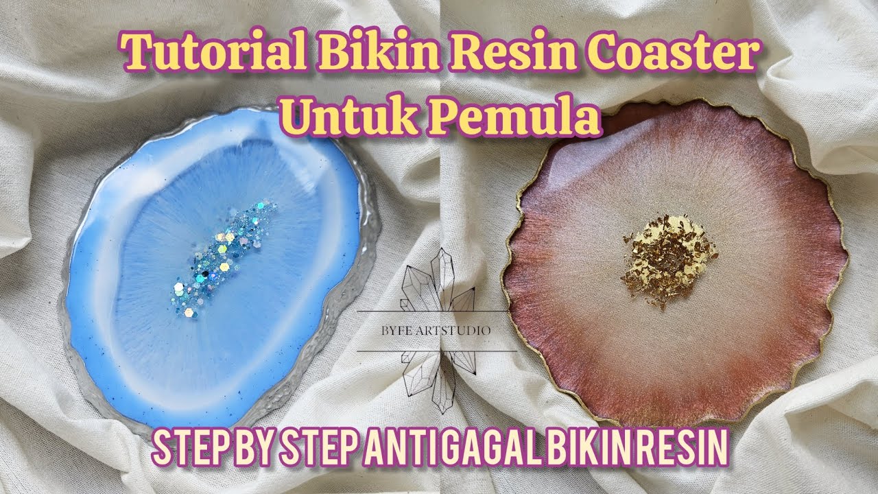Tutorial Resin Pemula, cara bikin coaster dari resin - YouTube