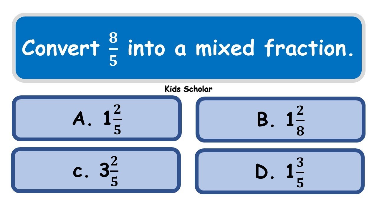 Fraction MCQs | Fraction Quiz | Quiz on fraction for Kids ...