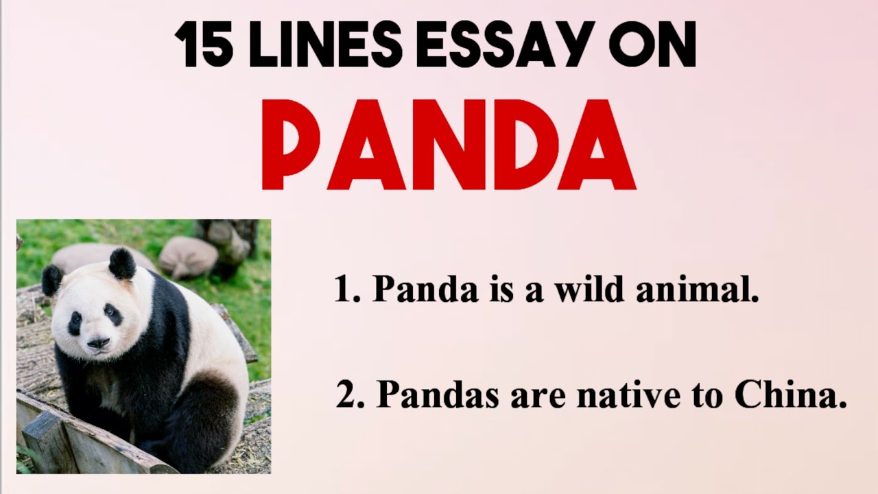 10 Lines Essay On Panda | 15 Sentences About Panda In English | Easy ...