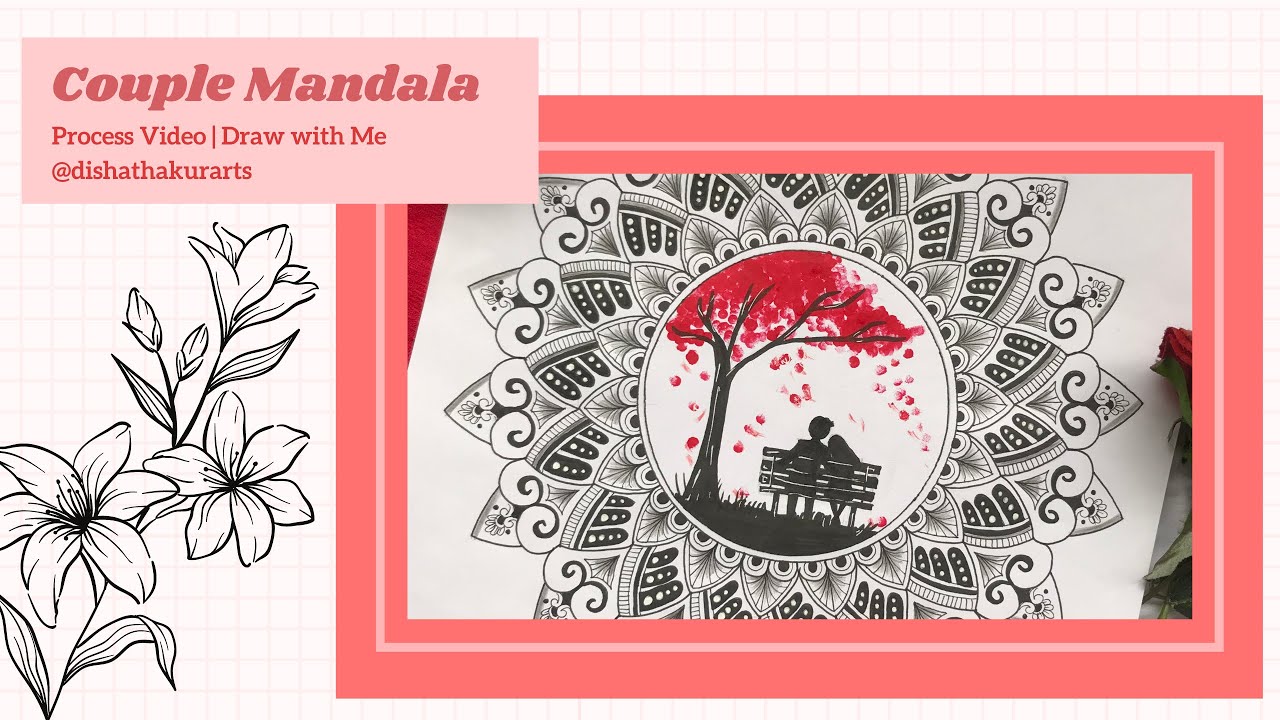Couple Mandala | Process Video | Mandala Art - YouTube