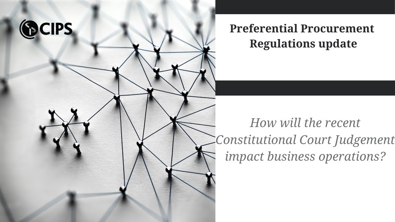Preferential Procurement Regulations Update Discussion - YouTube