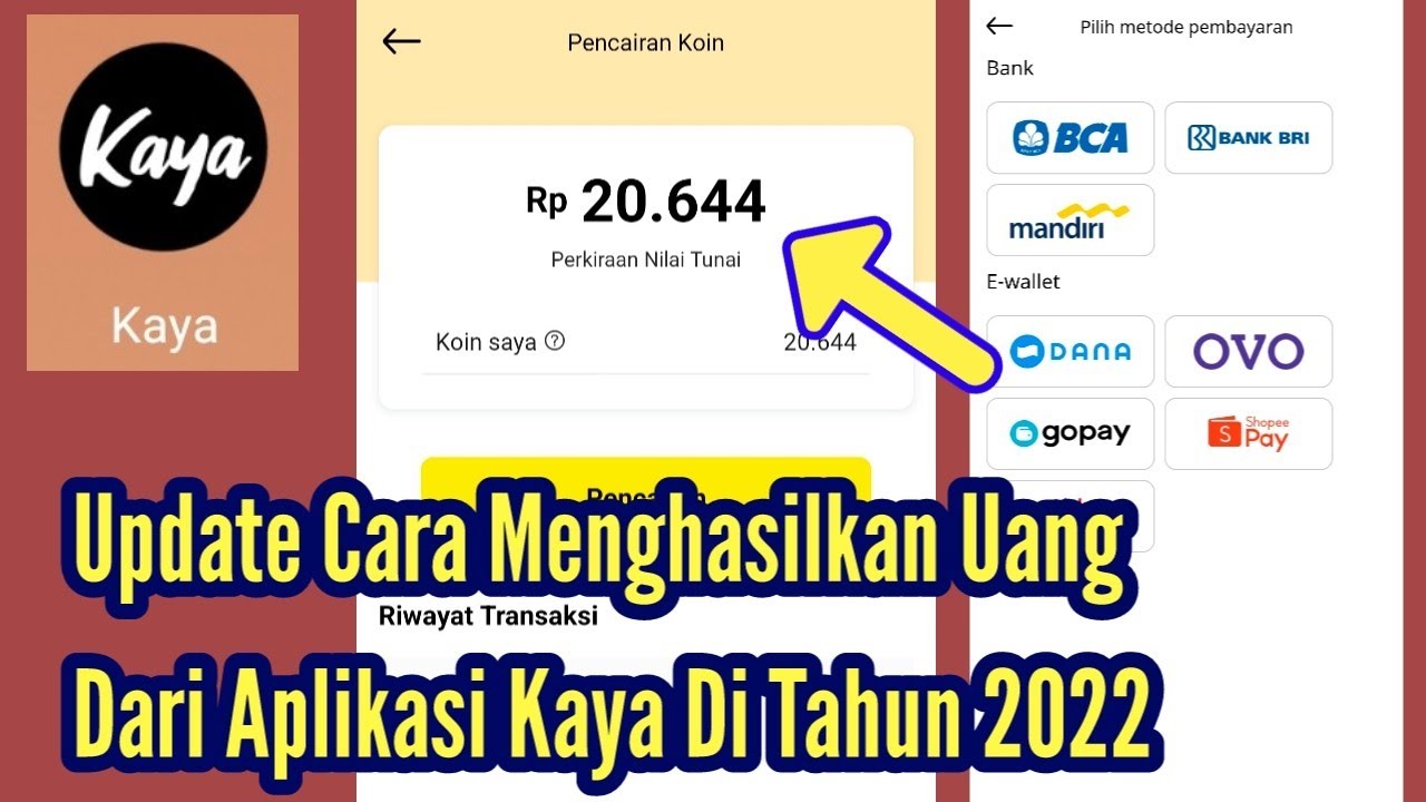 Update Cara Menghasilkan Uang Dari Aplikasi Kaya Di Tahun 2022 - YouTube