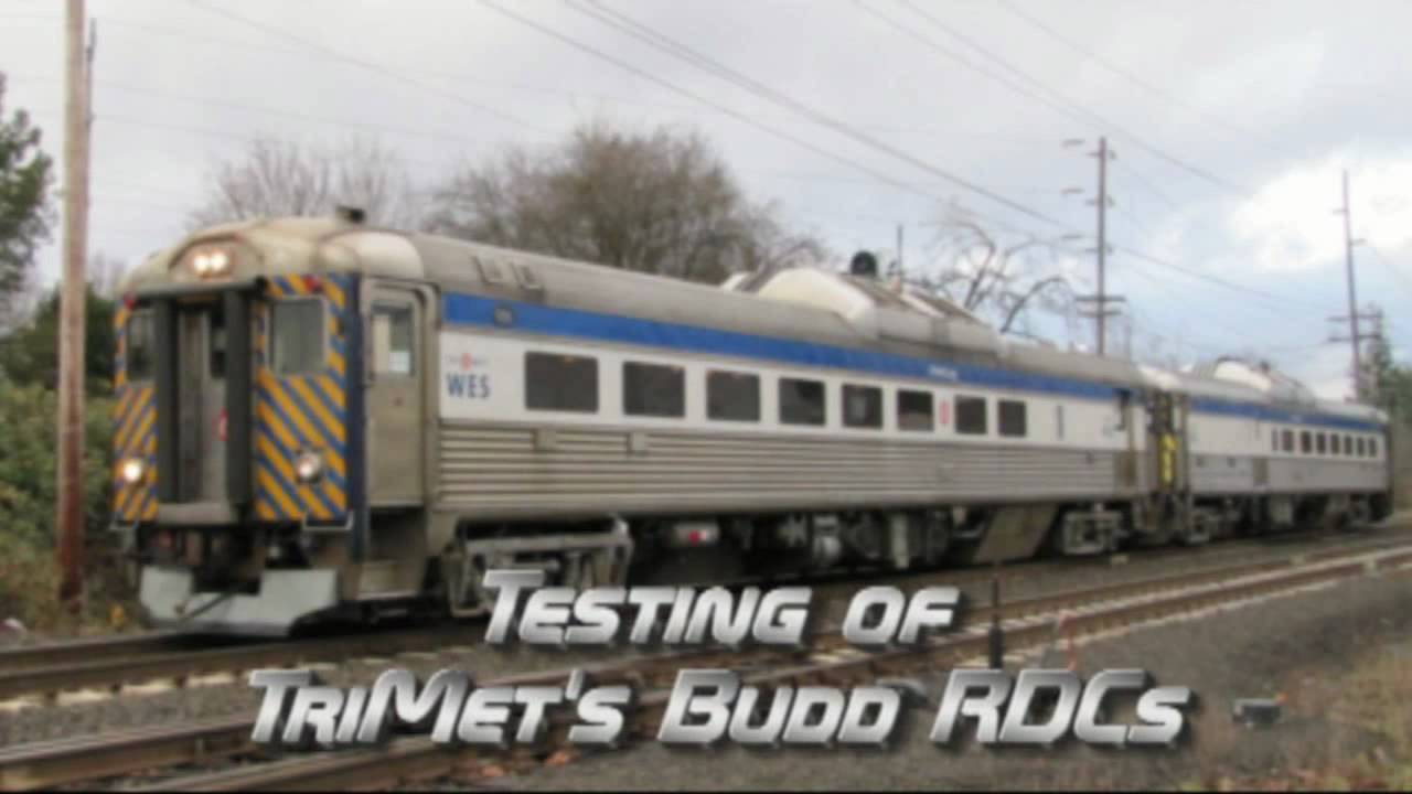 Testing of TriMet's Budd RDCs - YouTube