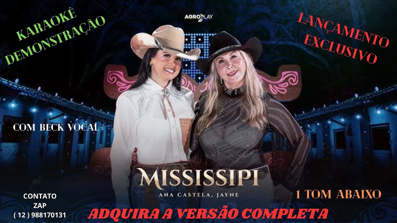 KARAOKÊ JAYNE MISSISSIPI COM BECK VOCAL 1 TOM ABAIXO - YouTube