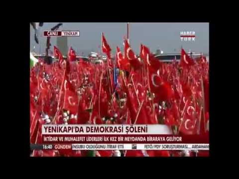 MHP İSTANBUL MİLLETVEKİLİ SAYIN ARZU ERDEM 07.08.2016 YENİKAPI MİTİNG ALANI HABERTÜRK KONUŞMASI 2