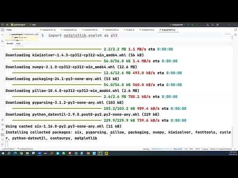 055 Python 차트 pip install - YouTube
