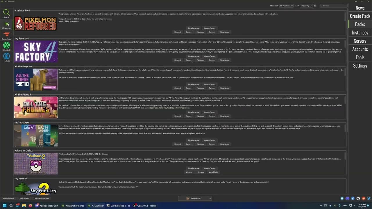 ATLauncher ile Minecraft Modpack Nasıl Yüklenir - YouTube