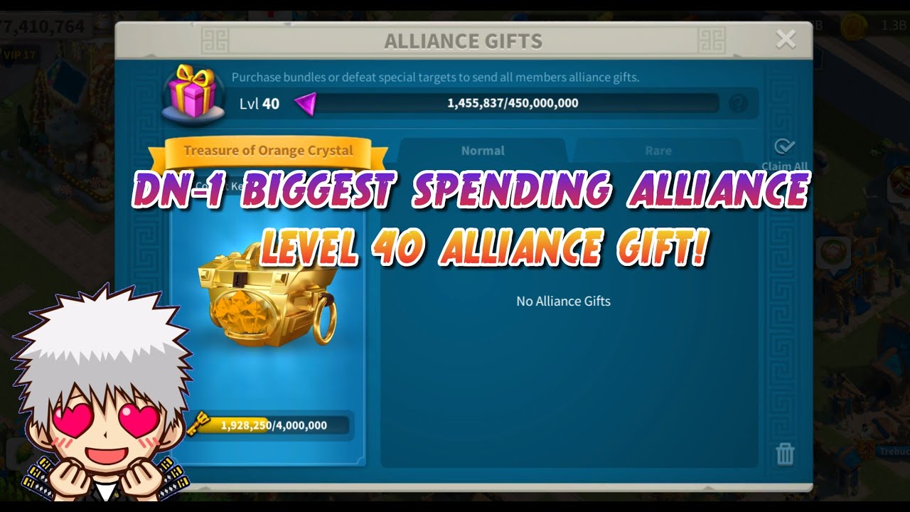 DN-1 The Biggest Spending Alliance! Level 40 Alliance Gift Unlocked ...