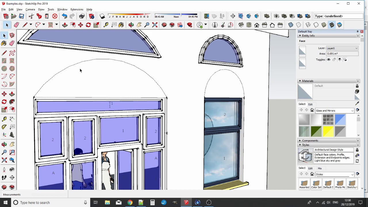Add Arched Windows - YouTube