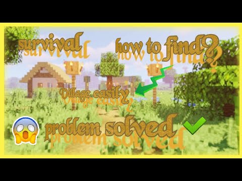 How to find a village in minecraft (java,pocket edtion,xbox,ps4,etc) # ...