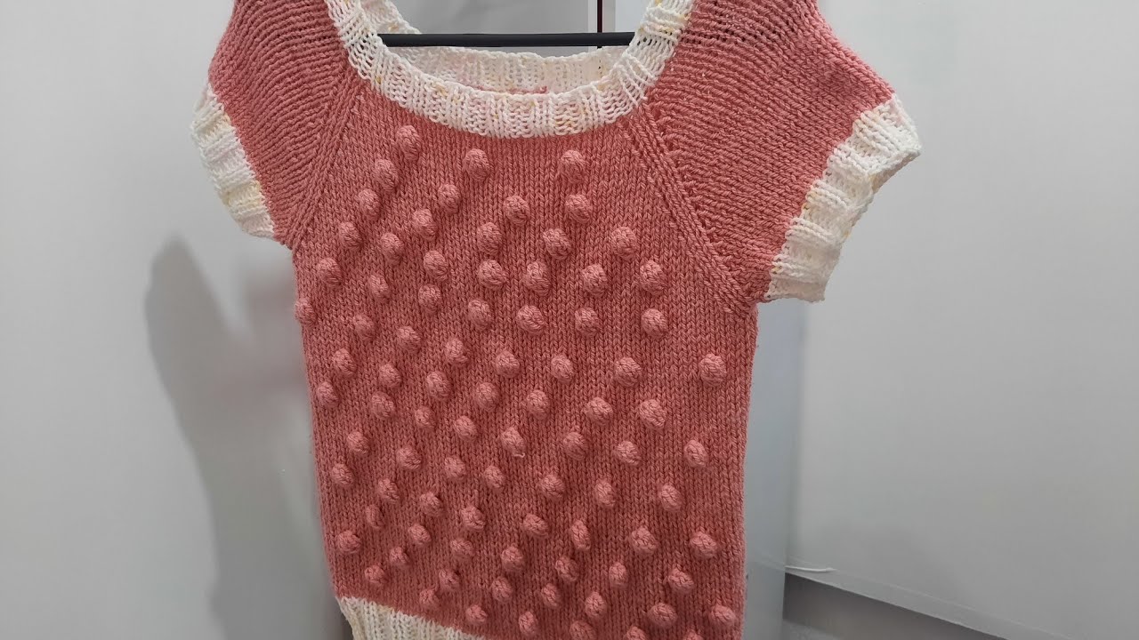 Puntada para BLUSA👚 de mujer a DOS AGUJAS Fácil 🧶🧶 PUNTO BODOQUE - YouTube