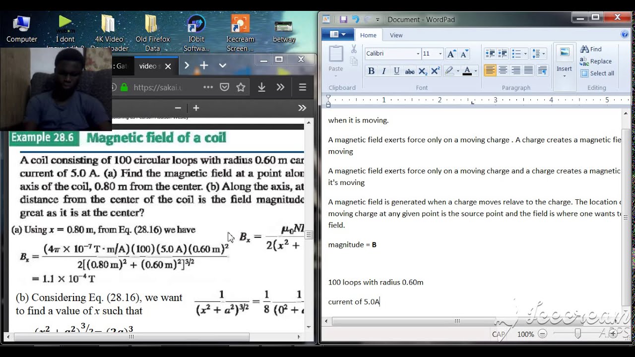 University of Ghana, Legon student learning physics for an exams - YouTube