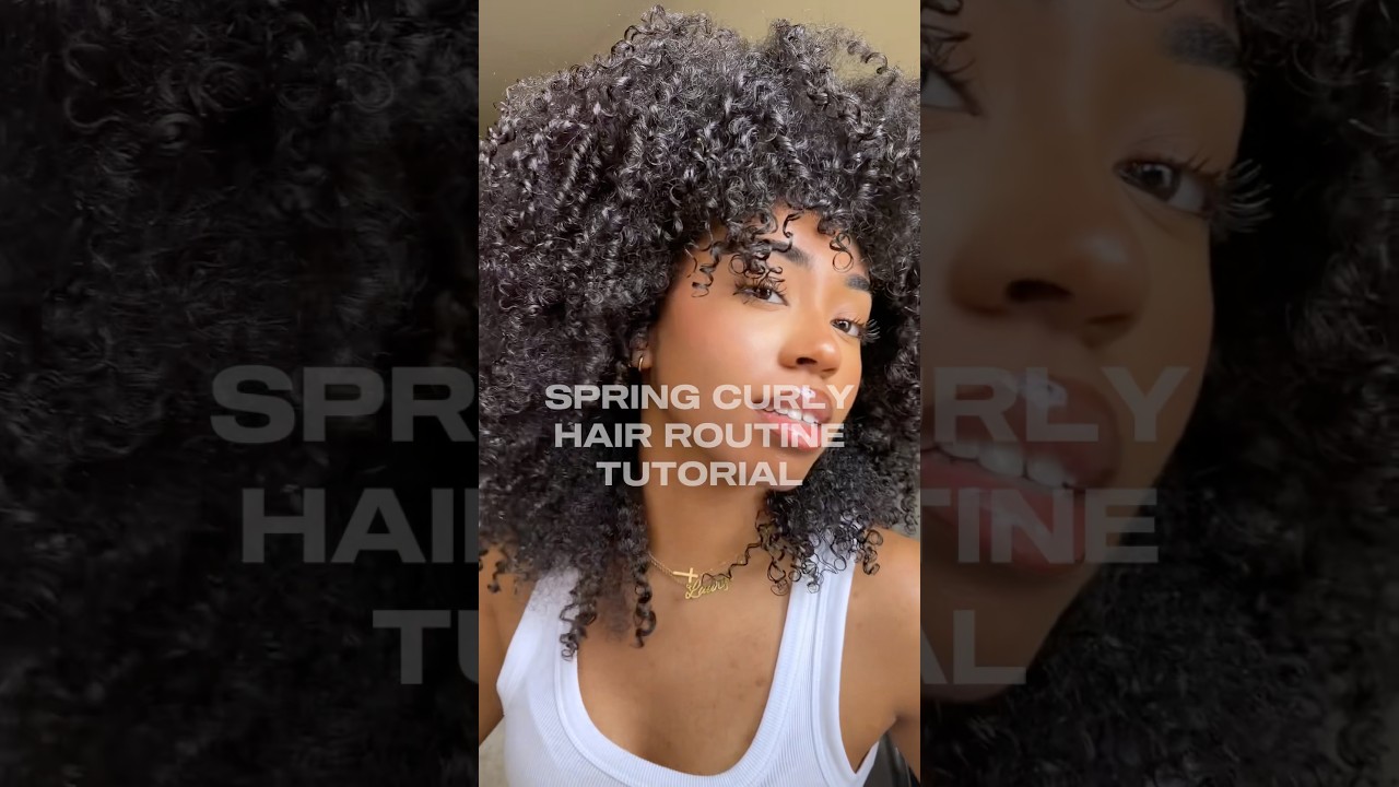 Curl hair routine #curlyhair #haircare #hairtutorial - YouTube