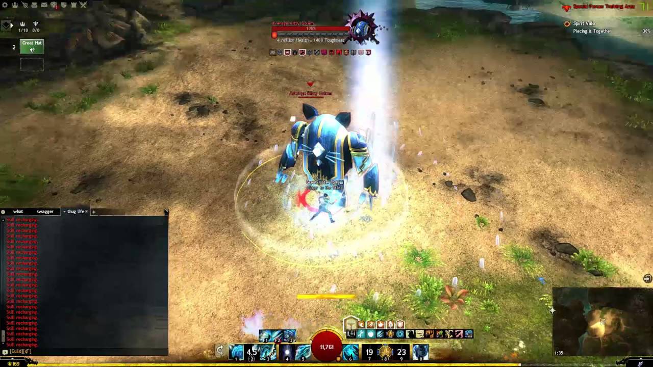 GW2: Guardian DPS Benchmarks Scepter + Sword / Torch (unrealistic ...