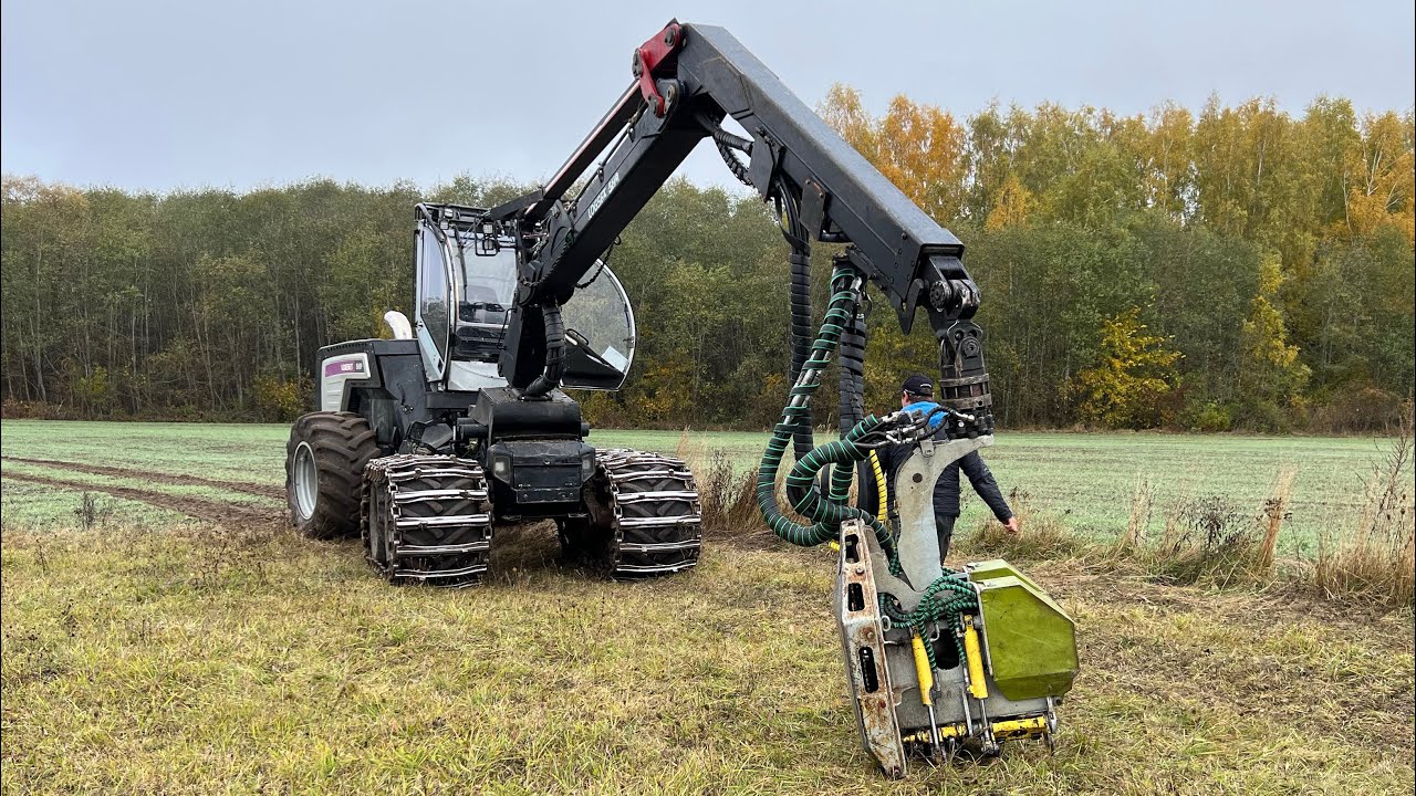 #4.3 LOGSET 5HP, fight with the bushes 🪓 - YouTube