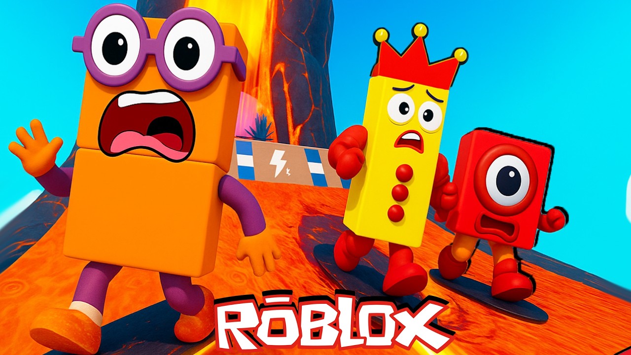 Numberblocks Play Surf Obby in Roblox - YouTube