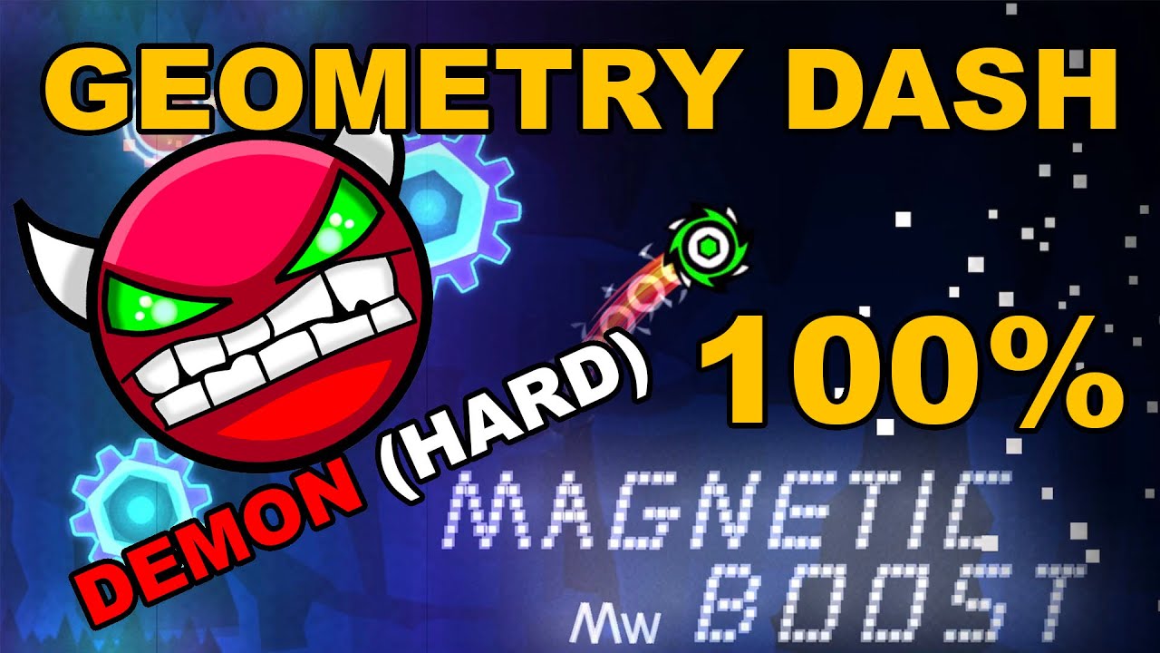 Geometry Dash - Magnetic boost 100% - YouTube