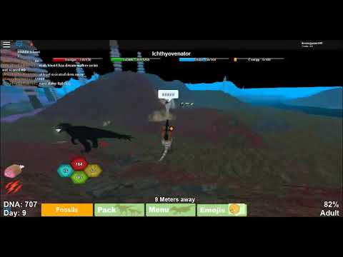 roblox dinosaur simulator ichthyovenator vs dreamwalker therezinosaurus ...