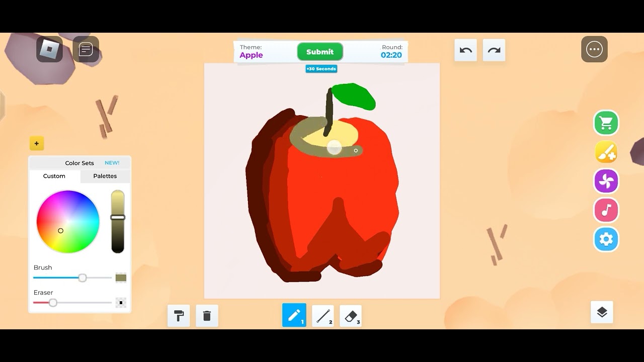 speed draw drawing apple! - YouTube