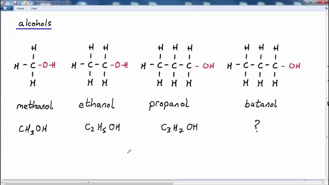 GCSE CHEMISTRY - ORGANIC CHEMISTRY - LESSON 2 - homologous series - YouTube
