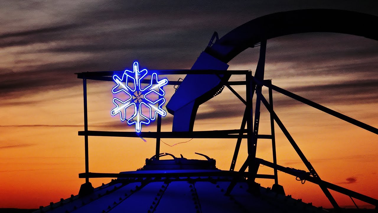 Christmas Spirit - How I Installed a Light on the Farm Silo - YouTube