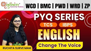 ENGLISH Change The Voice | tcs ibps english grammar | ... | Doovi
