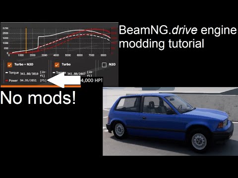 How to make super fast cars in BeamNG! |NO MODS| - YouTube