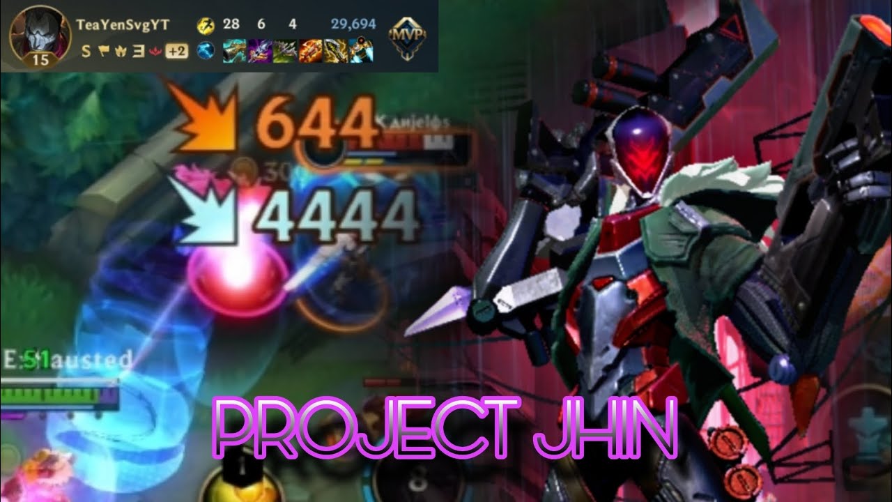 Wild Rift Jhin ADC 1v9 28-Kill Game | EU High Elo | Patch 5.0C Gameplay ...