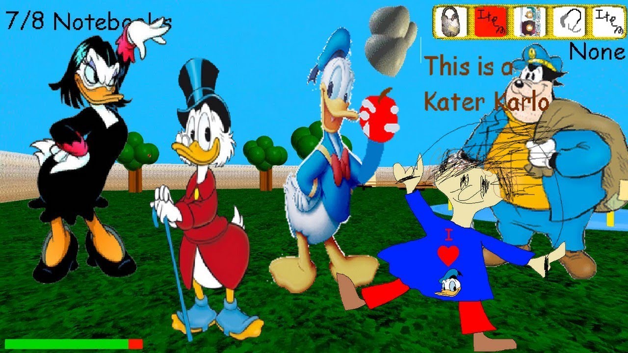 Donald Duck's Basics - Baldi's Basics Full Game Early Demo Mod - YouTube