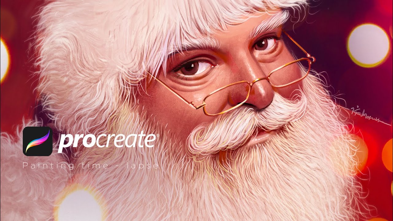 Santa Claus - Digital Painting - YouTube