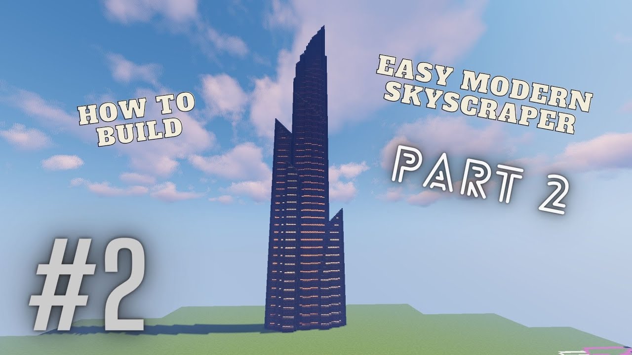 Minecraft: Modern Skyscraper Tutorial (Part 2) - YouTube