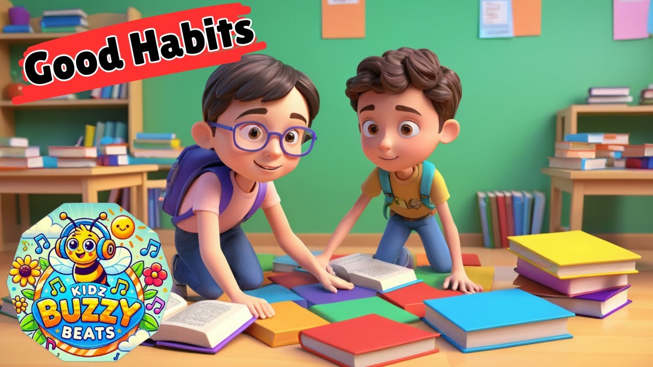 Good Habits Let's All Try| PreSchool/Kindergarten Rhymes| KIDZ BUZZY ...