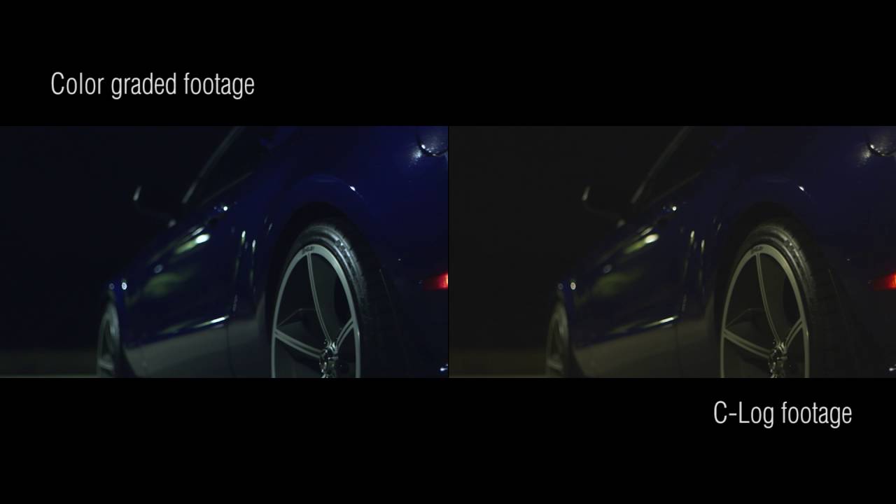 C100 C-Log vs Graded Footage - YouTube