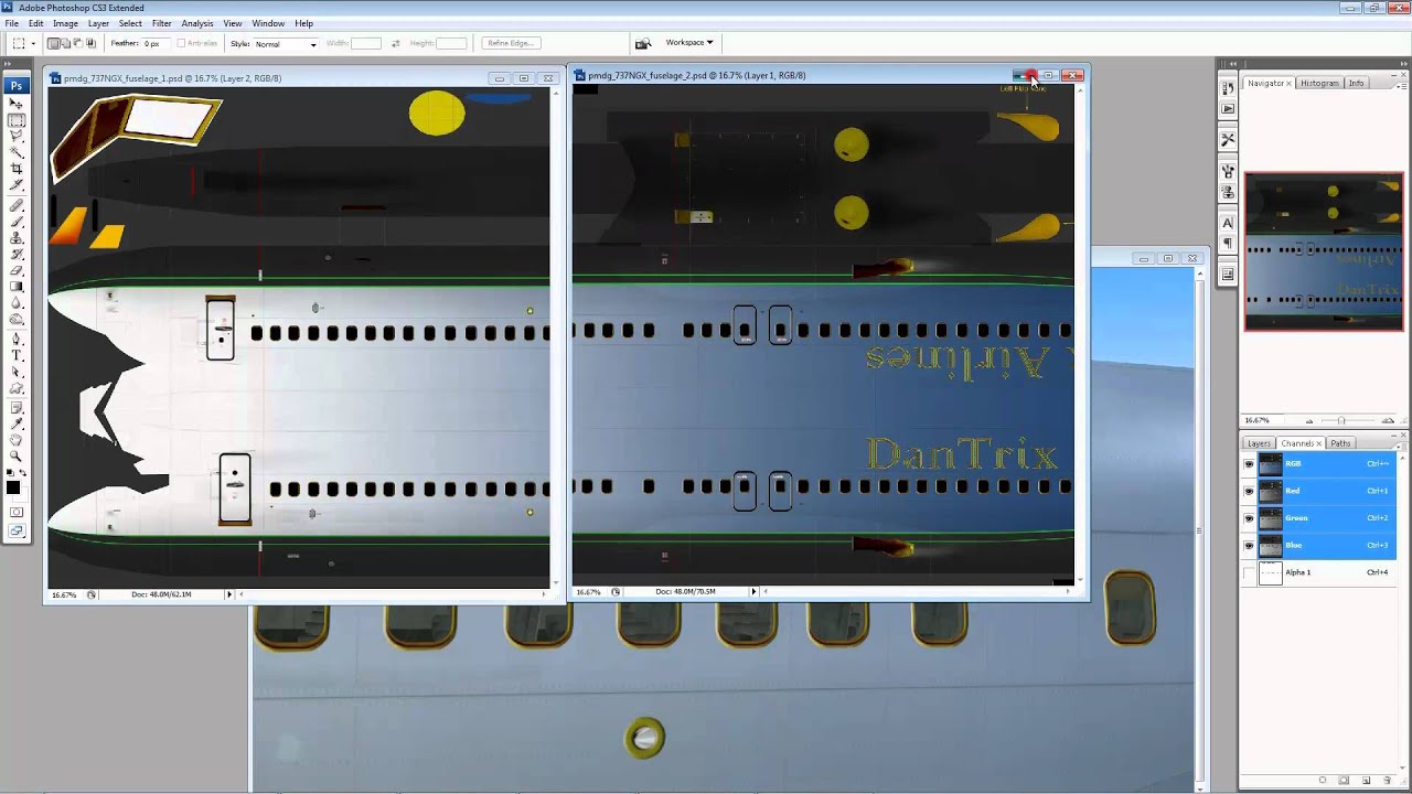 FSX / FS9 Livery Painting Tutorial - Video #21 - YouTube