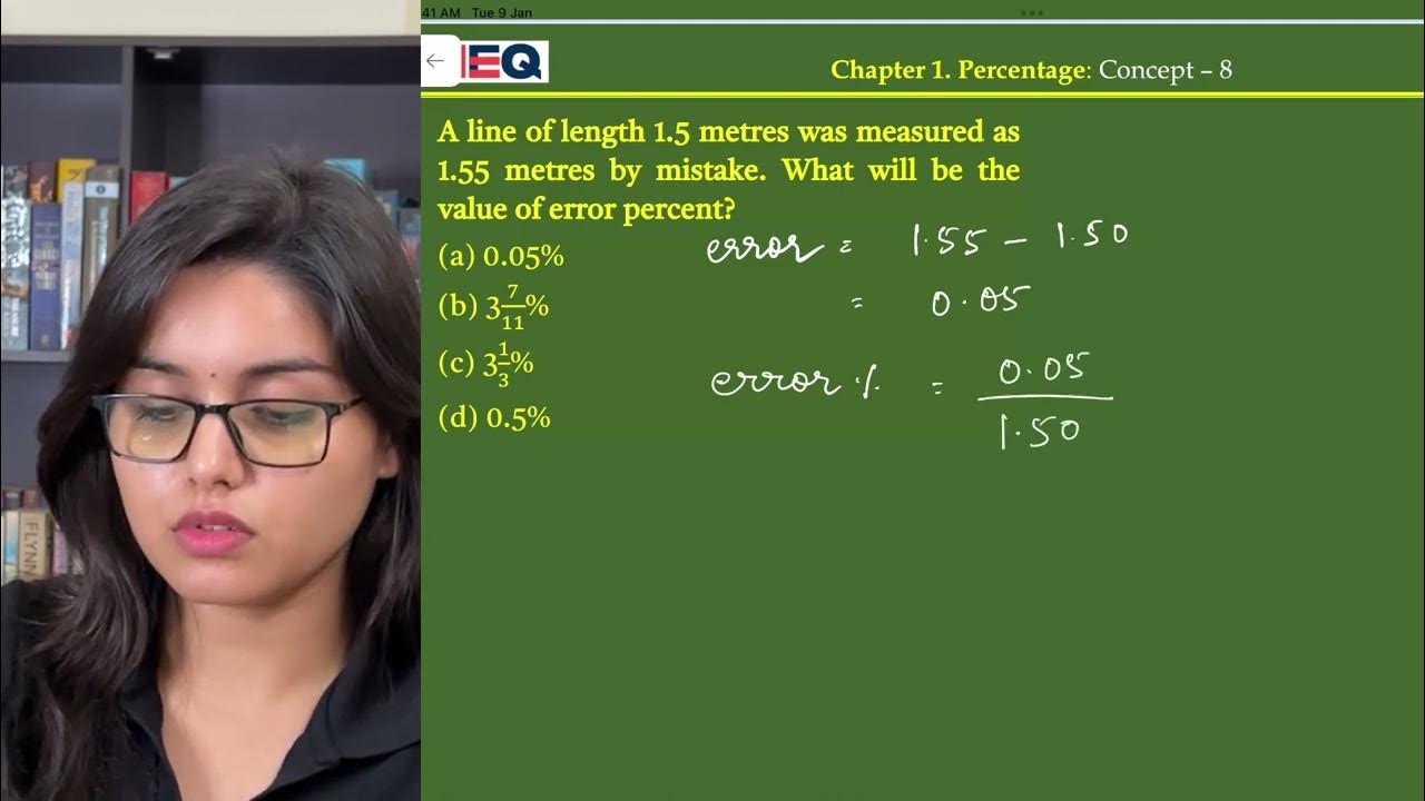 Concept 8 | Percentage | 1EQ SSC Maths Complete Revision Book | SSC CGL CHSL CPO GD MTS 2024 ...