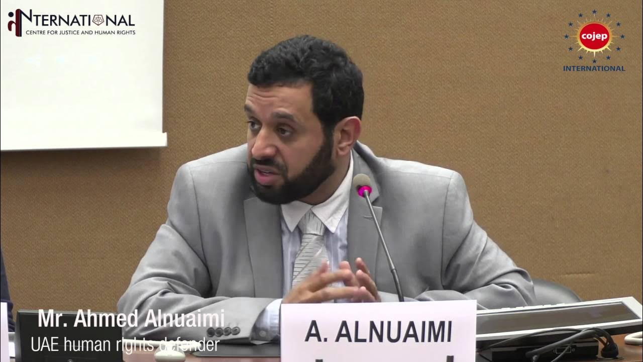 Ahmed Al Nuaimi, side event in HRC Geneva, june 2016 HD and civil ...