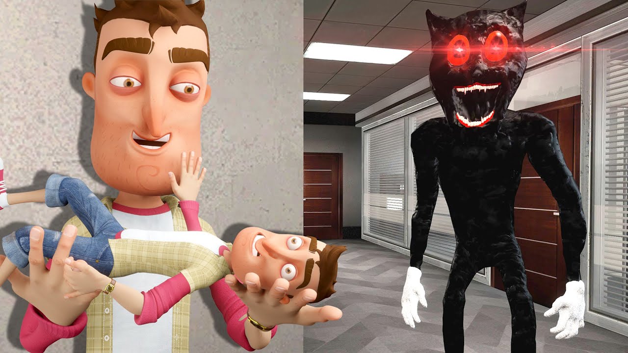 MY BABY GREW UP AND GOT A JOB WITH CARTOON CAT IN GARRY'S MOD?! - YouTube