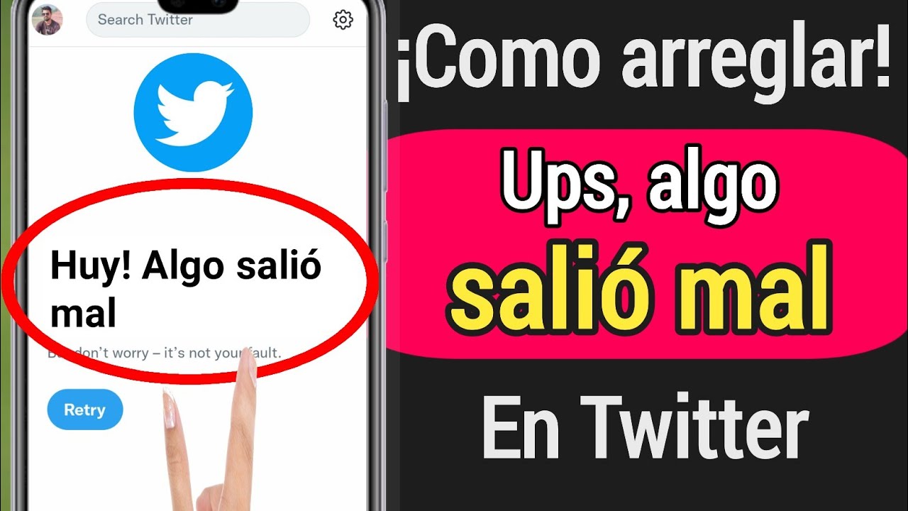 ¡Como arreglar! Vaya, algo salió mal en Twitter [2022] | Twitter! Huy ...