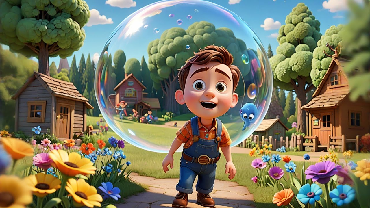 Baby Trapped Inside a Bubble Funny Escape! | Silly Kids Rhyme | Bubble ...
