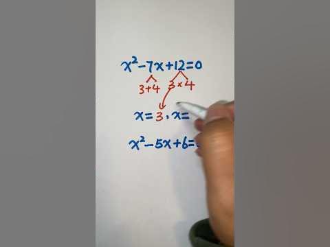 How to solve quadratic equations fast? #shorts - YouTube