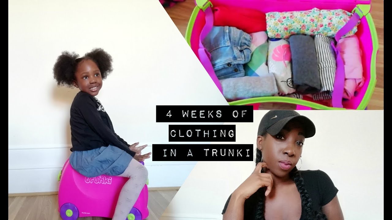 HOW TO PACK 4 WEEKS OF CLOTHES IN A TRUNKI |Traveling Africa with ...