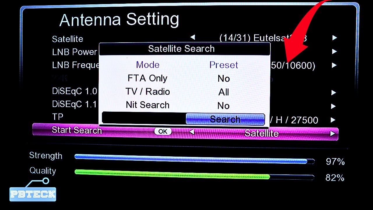 💎 How To Scan 𝐄𝐮𝐭𝐞𝐥𝐬𝐚𝐭 𝟏𝟔𝐀 16°East | French Channels | Master Decoder ...