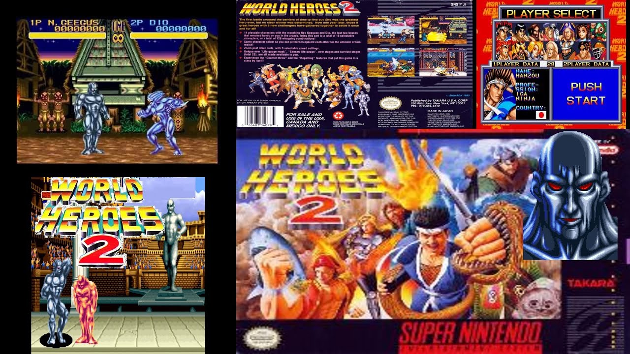 (SNES) World Heroes 2 - Jugando con Neo Geegus - YouTube