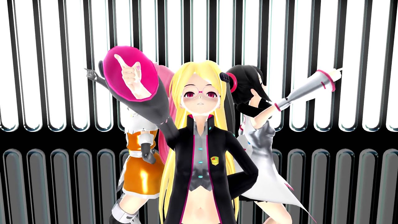 Mmd Sega Hard Girls - Computer City - YouTube