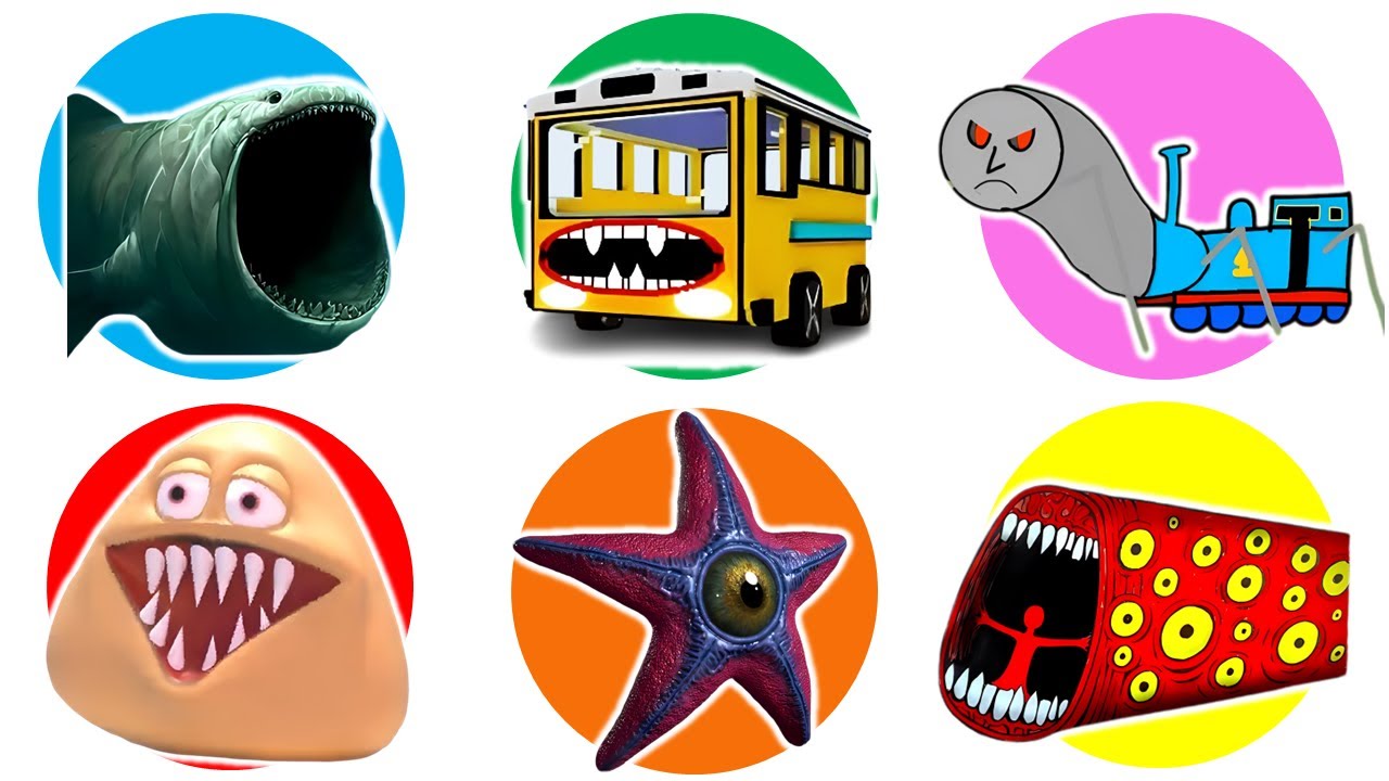 Spin Wheel The Bloop, Bus Eater, Cursed Thomas, Pou, Starro, Train ...