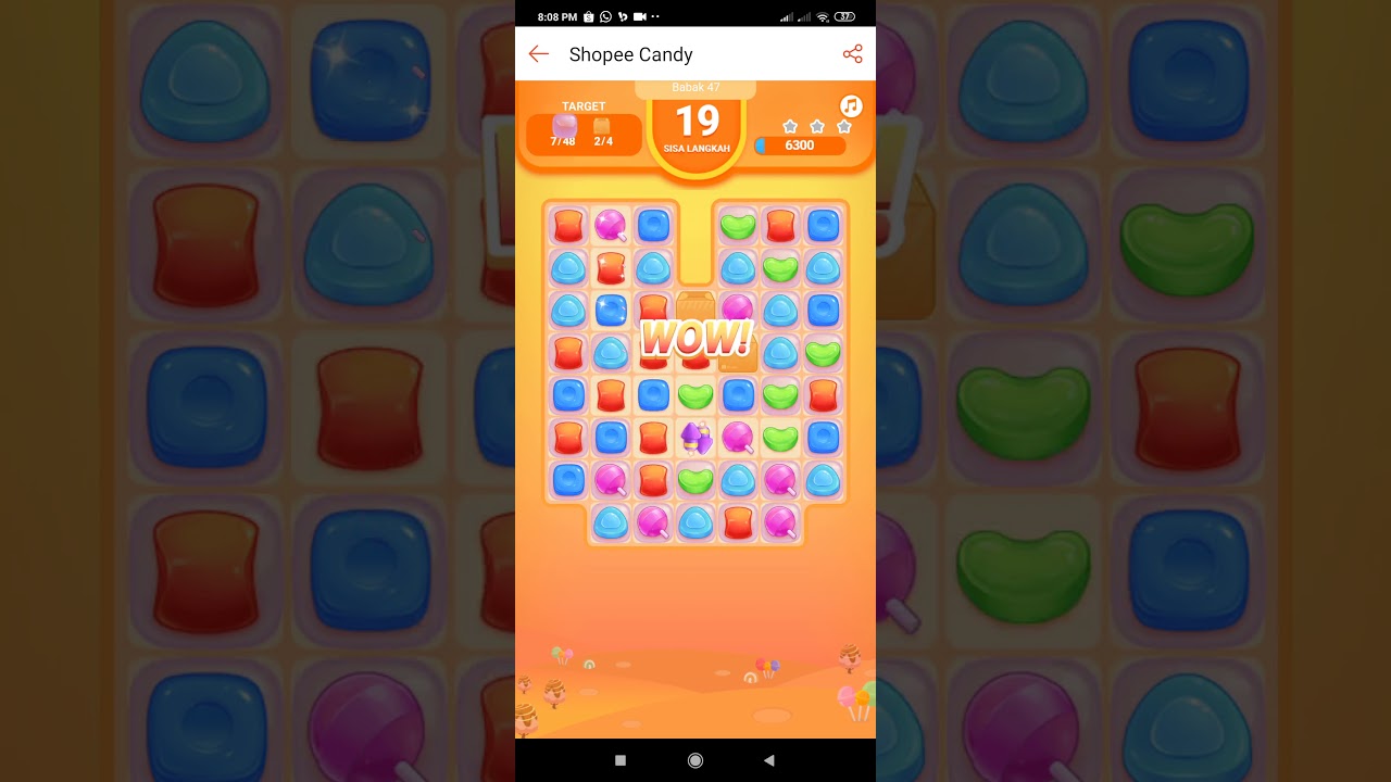 Shopee Candy Game Play Level atau Babak 47 - YouTube