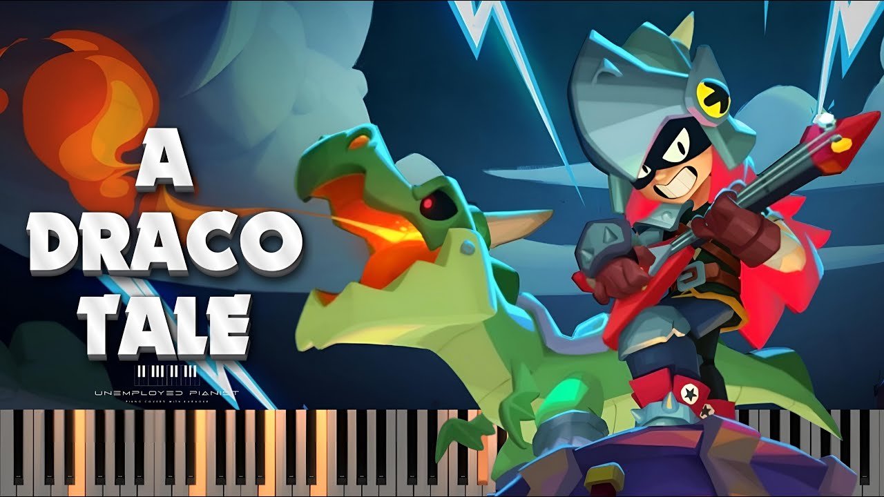 BRAWL STARS - A Draco Tale (Piano cover | Tutorial | Karaoke) - YouTube